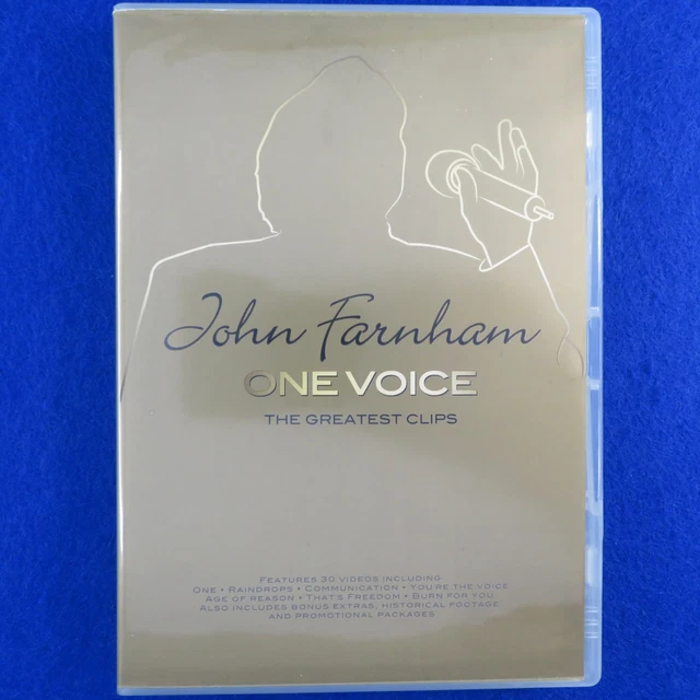 JOHN FARNHAM ONE Voice The Greatest Clips - DVD - Region 0 - Fast ...