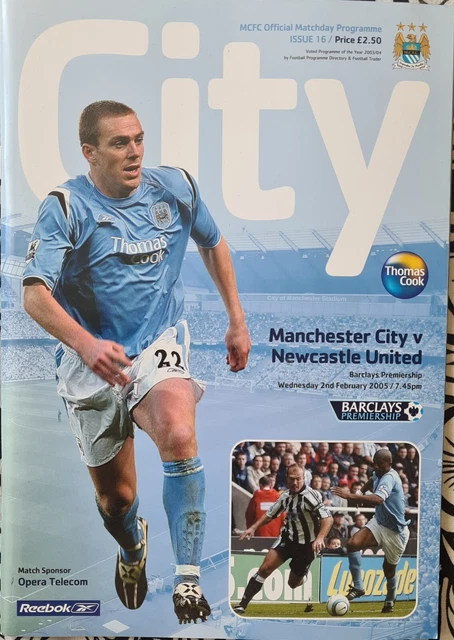 MANCHESTER CITY VS Newcastle United Programme - 2nd February 2005 ...