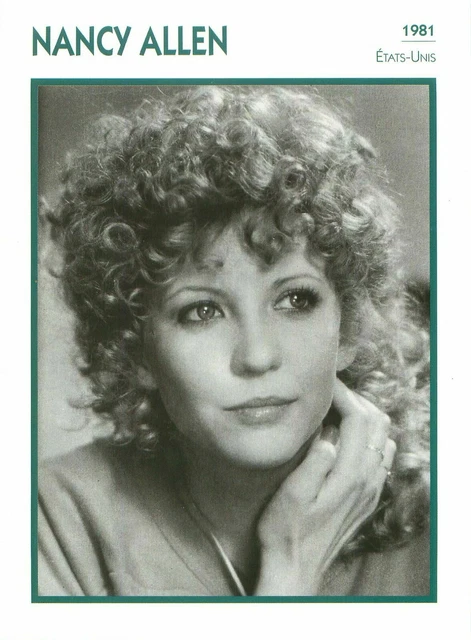 NANCY ALLEN ACTRICE ACTRESS FICHE CINEMA USA 90s EUR 4,99 - PicClick FR