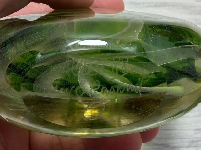 FLACON EN VERRE soufflé signé d’Hervé Raspail EUR 149,00 - PicClick FR