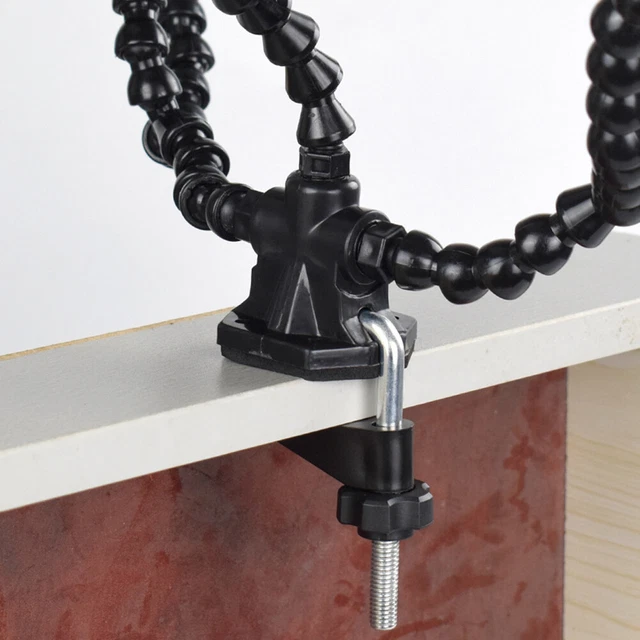 PCB DESK CLIP Adjustable Clamp for Reading Work/PC Board/Welding ...