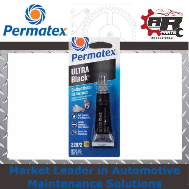 PERMATEX® - ULTRA Black® RTV Silicone Gasket Maker - Scellant - 14g ...