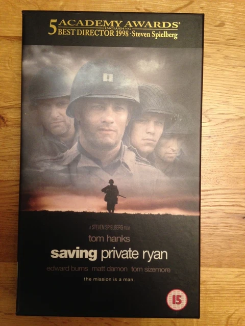 SAVING PRIVATE RYAN Original Vhs Video Tom Hanks £1.99 - PicClick UK