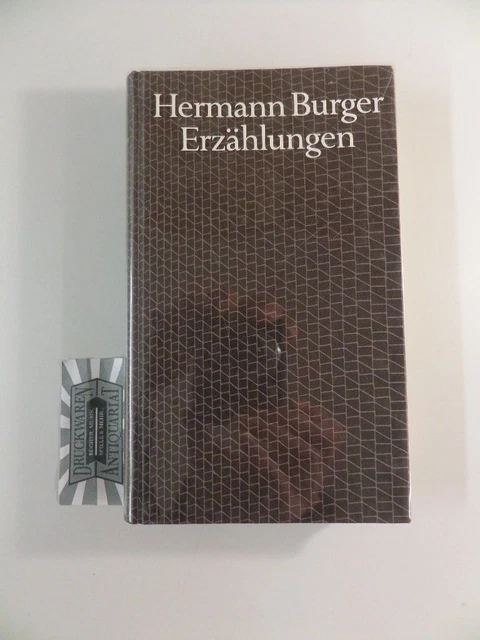 HERMANN BURGER - Erzählungen. Ausgewählt von Marcel Reich-Ranicki ...