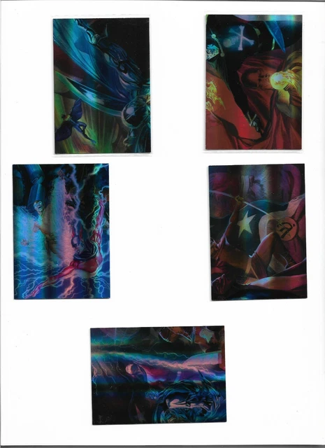 ALEX ROSS PROJECT Superpowers Chrome Puzzle Insert Cards You Pick cards ...