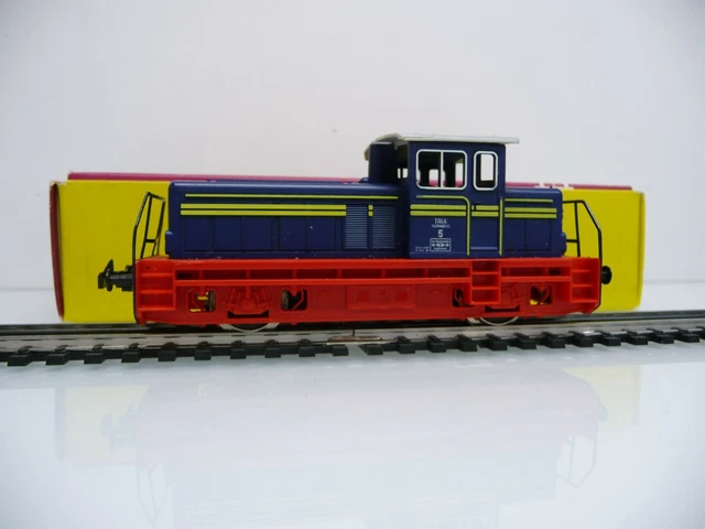 TRIX EXPRESS 2258 H0 1:87 3L= Diesellok Henschel 2-achsig blau geprüft ...