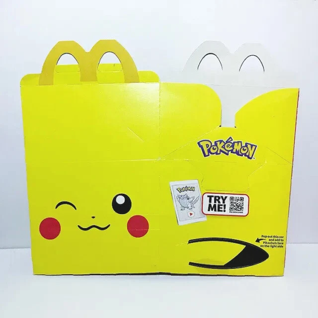MCDONALDS POKEMON ANIME Pikachu Happy Meal Empty Box 2022 UK Rare £4.99 ...