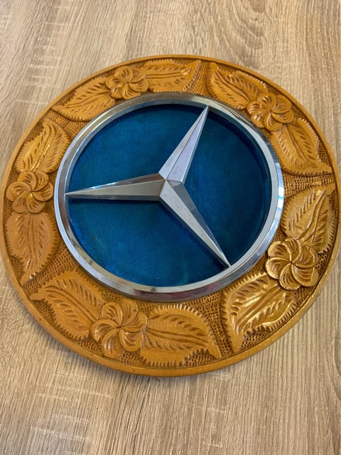MERCEDES STAR EMBLEM logo truck Unimog classic car Ø approx. 20 framed ...
