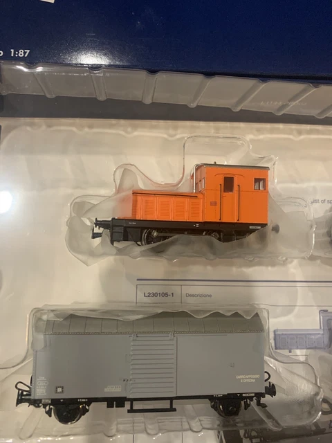 TRENO CANTIERE CON locomotore diesel badoni abl e 3 carri delle fs EUR ...