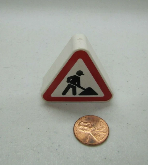 LEGO DUPLO MEN AT WORK Construction CAUTION SIGN PRINTED BLOCK EUR 2,36 ...
