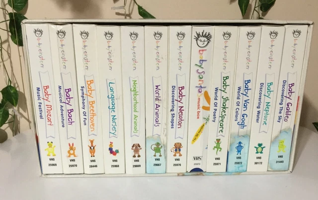 BABY EINSTEIN VHS Lot 12 MacDonald Shakespeare Bach Neptune Newton ...