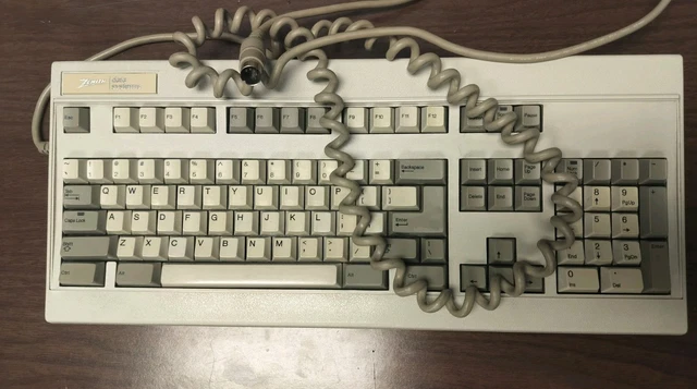 VINTAGE MECHANICAL KEYBOARD - Zenith Data Systems ZKB-2 - Alps SCKL ...
