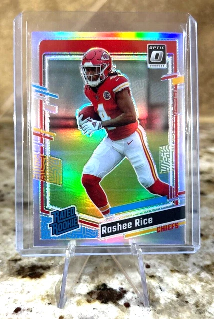 NUOVO 2023 PANINI Donruss Optic Rashee Rice #257 Rated Rookie Silver Prizm Chiefs EUR 0,93 ...