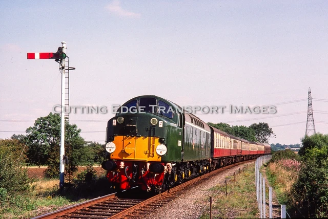 ORIGINAL RAILWAY SLIDE: Class 40 D306 at Wansford, NVR 14/09/1996 41 ...