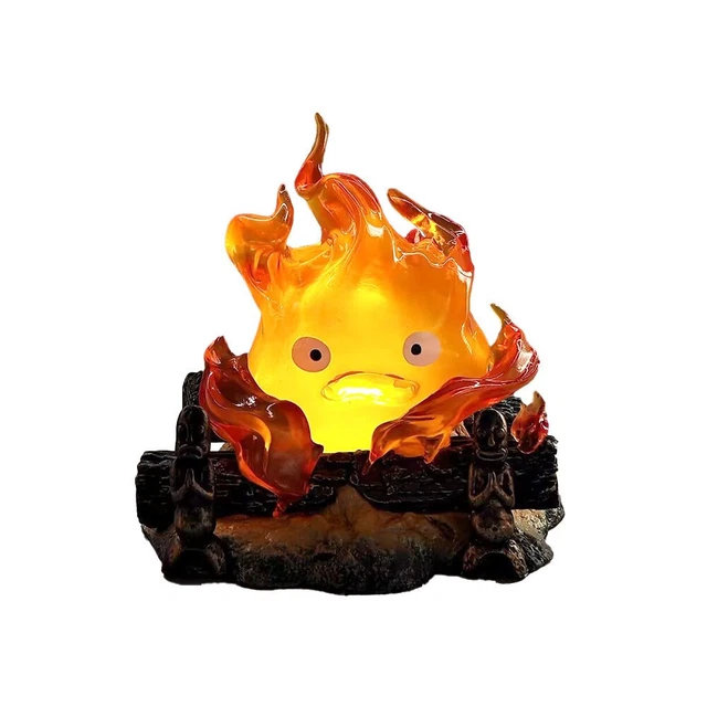 HOWL'S MOVING CASTLE Calcifer Night Light Desktop Lamp Figure New ...