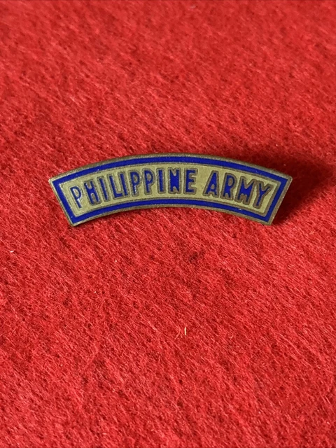 WW2 US ARMY Philippine Army Unit Dui Crest Insignia Pin's Badge German ...