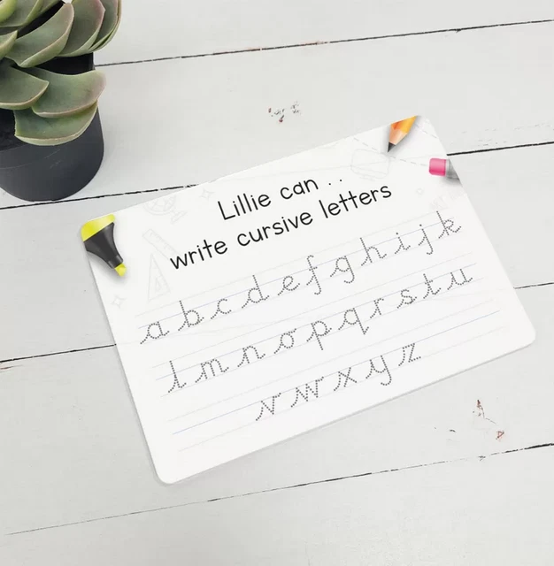 PERSONALISED EDUCATIONAL TRACING Boards - Alphabet Letters Numbers ...