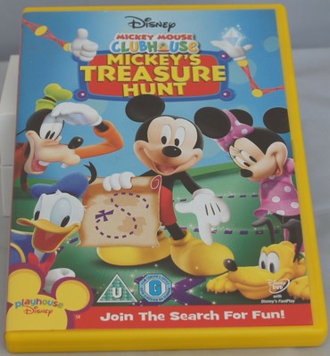 MICKEY'S TREASURE HUNT DVD. 3 Mickey Mouse Clubhouse episodes. £2.50 ...
