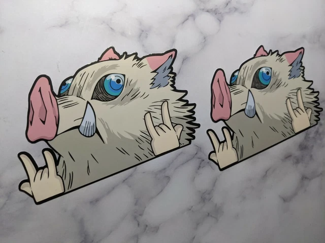 INOSUKE HASHIBIRA PEEKER sticker Decal demon slayer x2 car laptop. EUR ...