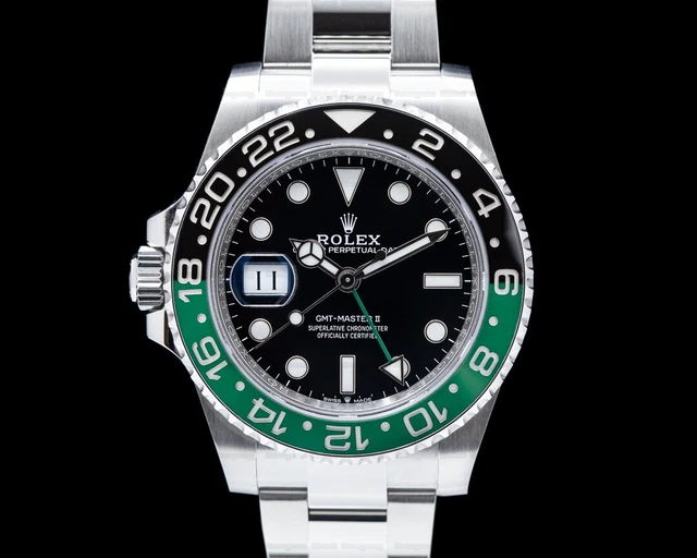 ROLEX LEFT-HANDED GMT Master II 126720VTNR "SPRITE" WITH BOX AND PAPERS ...