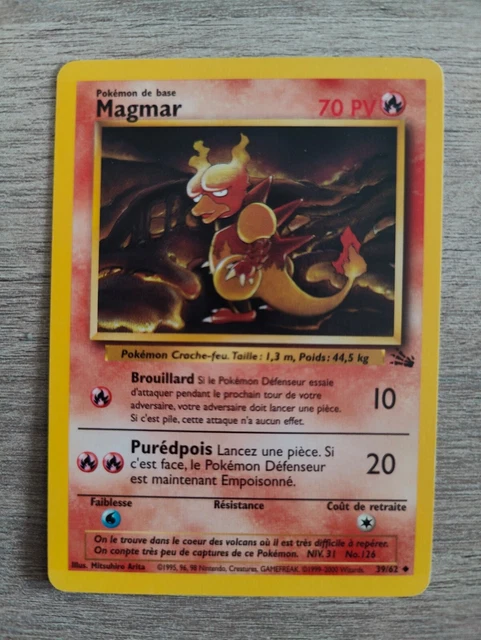 CARTE POKÉMON : Magmar 36/102 - Set de Base Edition 2 Wizards FR 🇫🇷 EUR ...