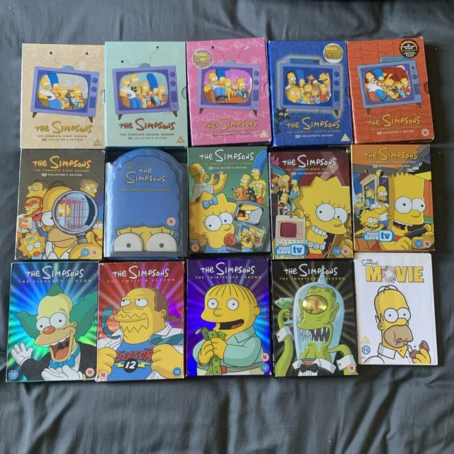 SIMPSONS BOX SET 1-14 Including Simpsons Movie £73.52 - PicClick UK