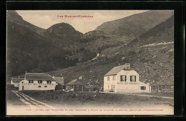 CPA GRIPP, HOTEL des Pyrénées et des Cascades EUR 7,00 - PicClick FR