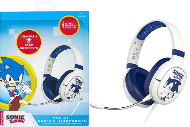 AURICULARES OTL PRO G1 Gaming Headphones Sonic The Hedgehog White ...