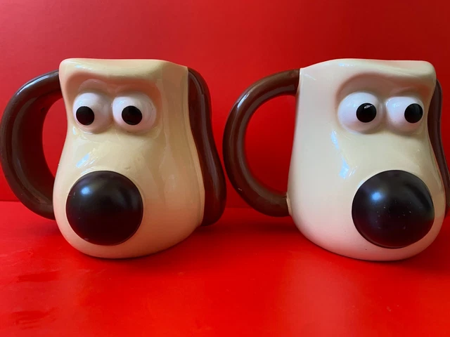 WALLACE AND GROMIT 3D Heat Changing Mugs Aardman 2005 x 3 £14.99 ...