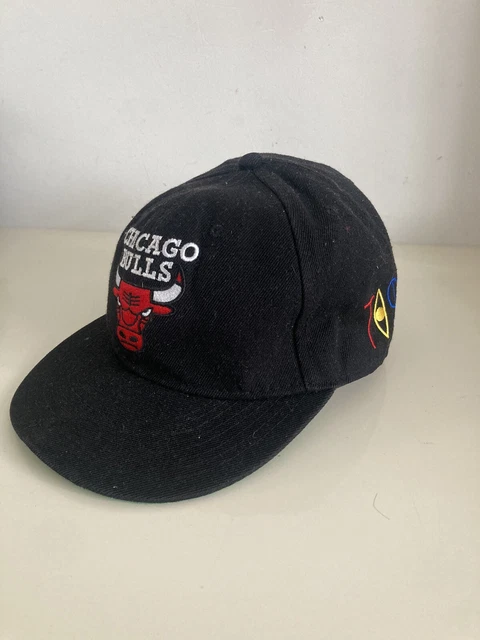 CHICAGO BULLS BASEBALL Cap Vintage Tisa SnapBack 90s Y2k Rare Black ...