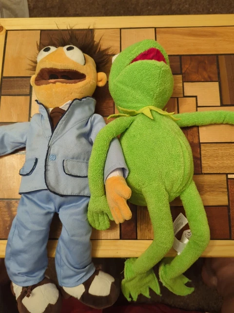 DISNEY STORE MUPPETS Kermit The Frog and Walter plush soft toys £30.00 ...