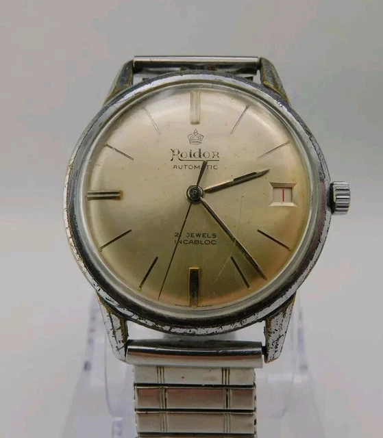 VINTAGE ROIDOR WATCH Automatic 21 Jewels Incabloc, Working £0.99 ...