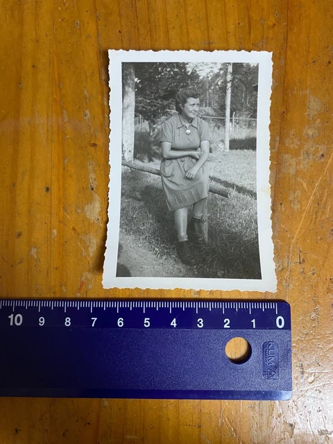 Foto 2 Wk Bdm Hübsche Dame Mädchen Frau Militaria Nachlass Ww2 Photo Fb