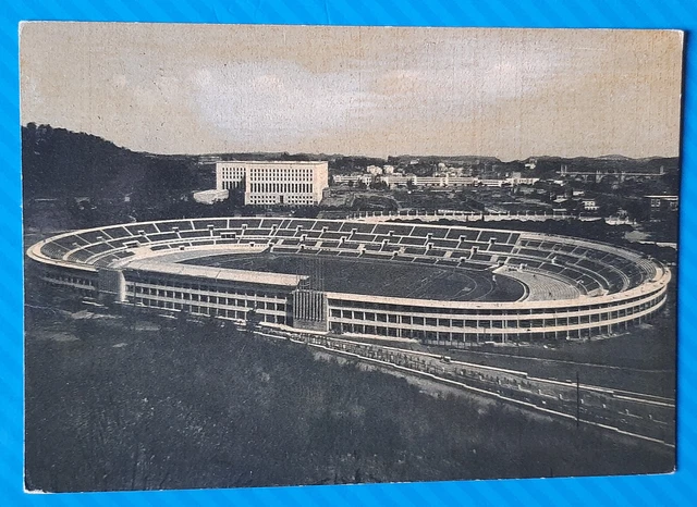 ROMA OLIMPICO CARTOLINA Stadio Stadium Postcard Stadion Estadio Stade ...
