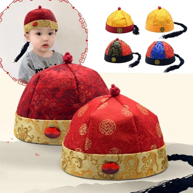 VINTAGE BEIJING OPERA Costume Cap Traditional Chinese Palace Prince Hat ...