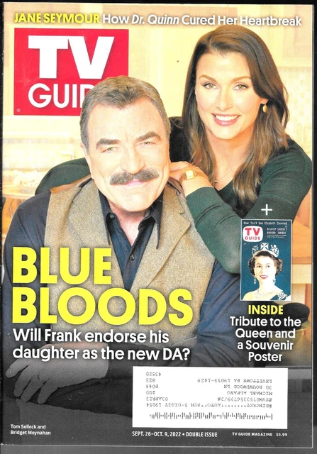 TV GUIDE-9/2022-BLUE BLOODS-TOM Selleck-Bridget Moynahan-Jane Seymour EUR 6,38 - PicClick DE