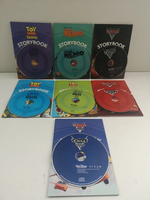 DISNEY 7 X Storybook Collection, Read Along - Toy Story, Cars Nemo £10. ...