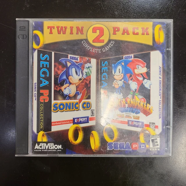 SONIC CD & Sonic & Knuckles (Sega PC Collection, 2000) Twin Pack PC ...