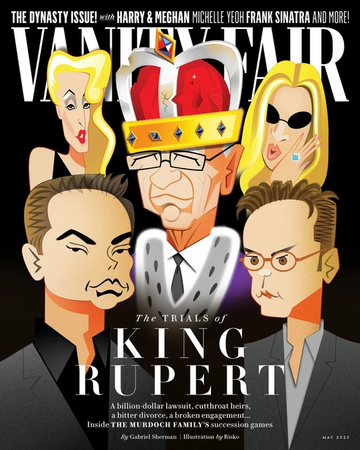 MAGAZINE VANITY FAIR Mai 2023 Essais Du Roi Rupert Murdoch Harry ...
