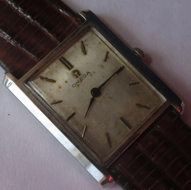 VINTAGE OMEGA CAL. 620 Tank Wristwatch Stainless Steel Ref. 111.004 ...