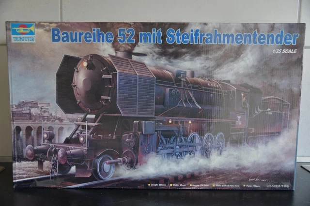 DAMPFLOKOMOTIV BAUREIHE 52 mit Steifrahmentender 1:35 Trumpeter 00210 ...