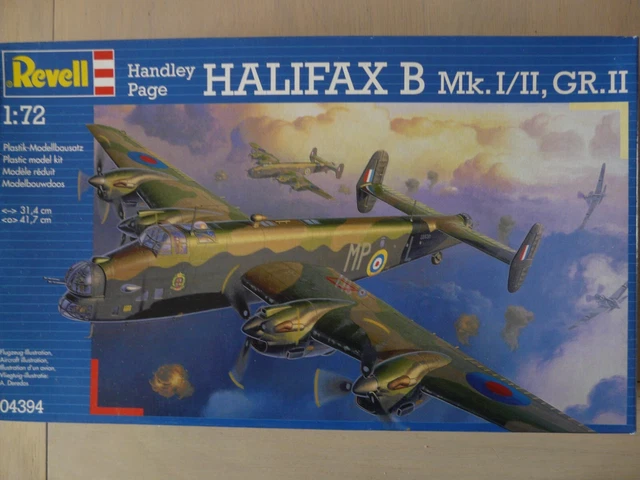 MAQUETTE AVION 1/72 Revell Ref 04394 Handley Page Halifax B Mk.I/II, GR ...