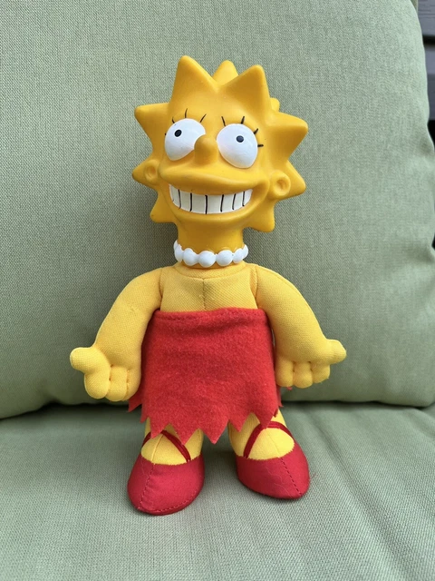 VINTAGE LISA SIMPSON The Simpsons Cartoon 1990 Plush Doll 8" Toy £6.59 ...