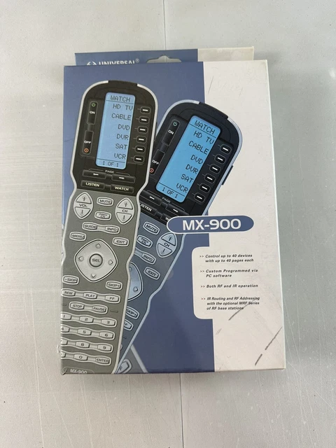 NEW UNIVERSAL REMOTE Control (URC) MX-900 Universal Remote Control Open ...