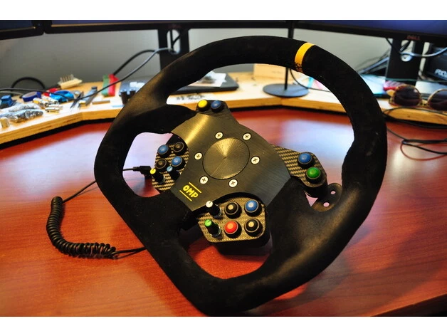 AFTERMARKET STEERING WHEEL Button Box Simulator Logitech Thrustmaster ...