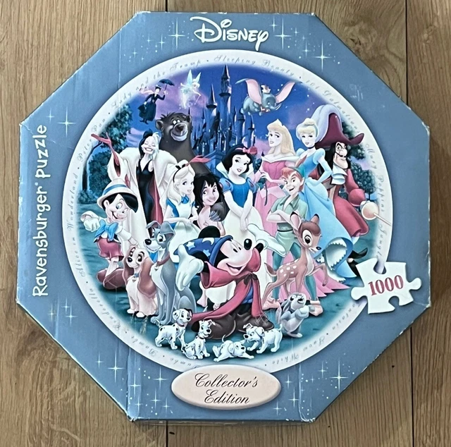 RAVENSBURGER 1000 PCS Featuring DISNEY COLLECTORS EDITION Hexagon Shape ...