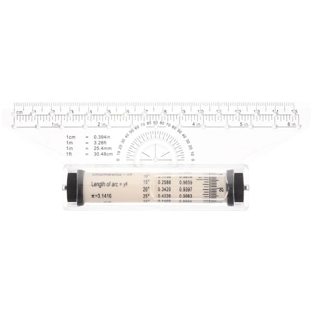 DRAWING ROLLER RULER Student Rolling for Drafting Parallel Line Tool £8 ...