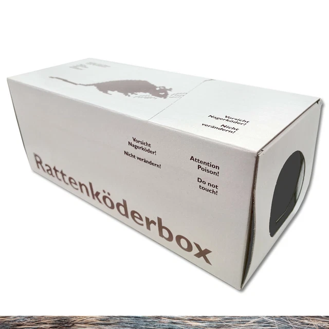RATTENKÖDERBOXEN EN CARTON Boîte Raticide Boîte Pliable Boîte à Appâts ...