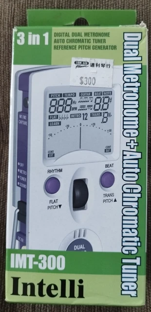INTELLI DIGITAL DUAL Metronom Auto Chromatic Tuner IMT-300 Pitch ...