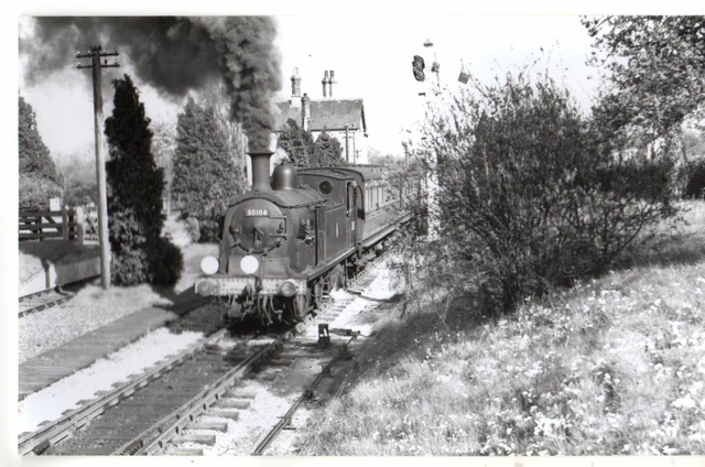 RAIL PHOTO SR LSWR 044t 30108 Slinfold nr station sussex LBSC rudgwick ...